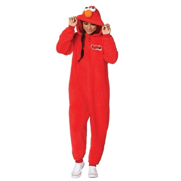 Sesame Street | Other | Elmo Unisex Onesie Costume Adult Lxl | Poshmark
